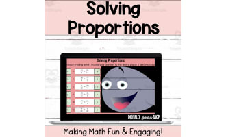 Solving Proportions | Winter themed Pixel Art by Teach Simple