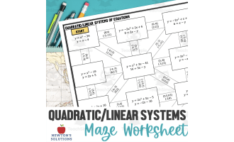 Polynomial Graphs and Equations Maze Activity by Teach Simple