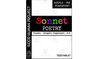 Free Verse Poetry Writing | Posters & Graphic Organizers by Teach Simple
