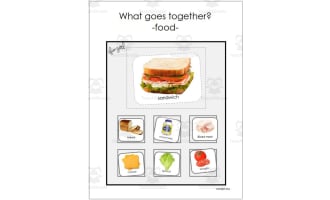 Sorting What goes together FOOD by Teach Simple