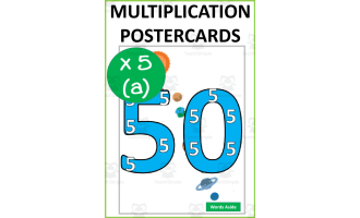 Space Multiplication Repeated Addition Posters x9b by Teach Simple