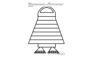 Outer Space Sentences Worksheet by Teach Simple