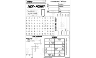 Spanish: VER Conjugation Worksheet by Teach Simple