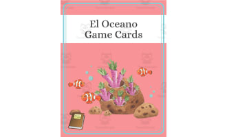 Ocean Life Game Cards by Teach Simple