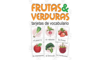 French Flash Cards: Fruits & Legumes by Teach Simple
