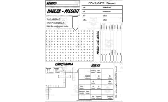 Spanish: Deber Conjugation Worksheet by Teach Simple