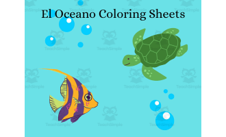 Spanish: En La Escuela Coloring Pages by Teach Simple