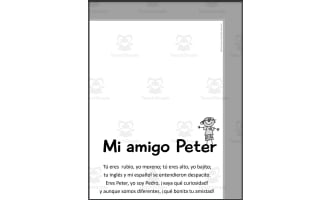 Spanish Poetry: Mi amigo Peter - Teacher's Version - Poesía en español ...
