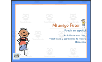 Spanish Poetry: Mi amigo Peter - Teacher's Version - Poesía en español ...