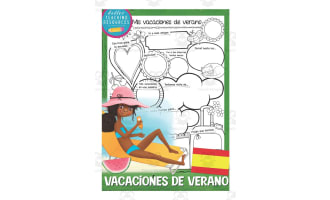 Spanish: My Vacation | All About Worksheets by Teach Simple