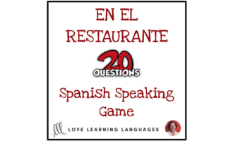 Spanish: Restaurant Vocabulary Taboo Speaking Game by Teach Simple
