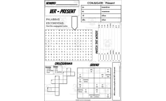 Spanish: TENER Verb Conjugation Worksheet by Teach Simple