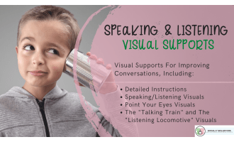 Conversation Cue Cards, Visual Supports by Teach Simple