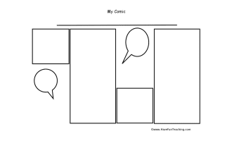 8 Boxes Comic Strip Worksheet by Teach Simple