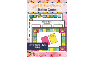 Snakes and Ladders Game with Basic Code by Teach Simple