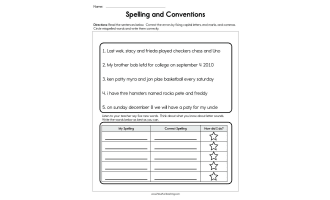 Capitalization and End Punctuation Worksheet by Teach Simple