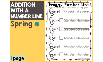Spring Addition Worksheet by Teach Simple