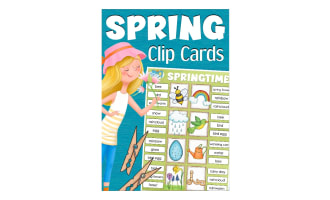 Easter Clip Cards for spelling and vocabulary by Teach Simple
