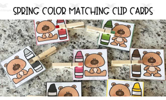 Spring AB Pattern Activity Cards for Toddlers, Pre-K, Special Education ...