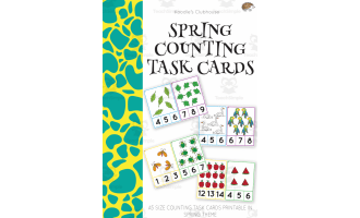 Counting Shells Math Worksheets by Teach Simple