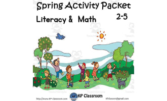 Winter No Prep Literacy and Math Activity Packet for 2-5 by Teach Simple