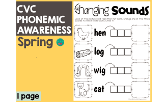 Spring Rhyming Words by Teach Simple