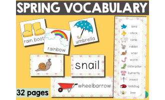 Spring Rhyming Words by Teach Simple