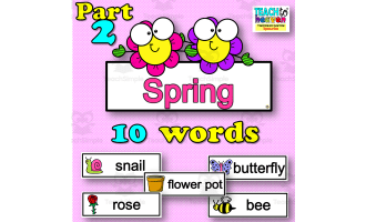 Summer: Vocabulary (word-wall) Part 1 by Teach Simple