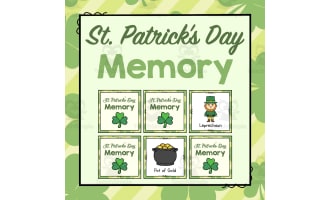 St. Patrick's Day Pot of Gold Paper Craft Template by Teach Simple