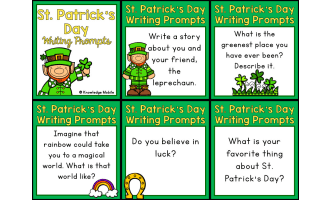 St. Patrick's Day Paragraph Writing Activity by Teach Simple