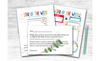 Student of the Week Reward Certificate by Teach Simple