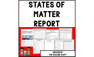 3 States of Matter Foldable by Teach Simple