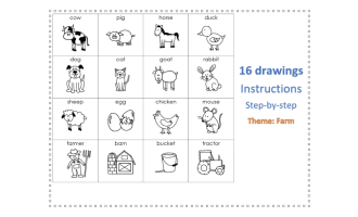 Step-By-Step Art: 20 Classroom Drawings ( French Version ) by Teach Simple