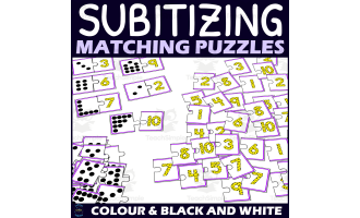 Number Sense Subitizing Puzzle - Numbers 0-5 by Teach Simple
