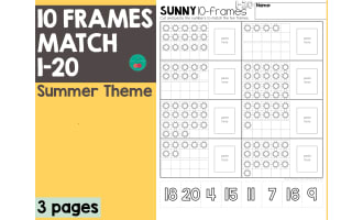Winter 10 Frames Match by Teach Simple