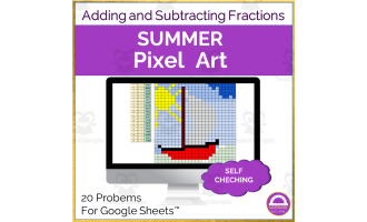 Multiplying and Dividing Fractions Pixel Art | Christmas Digital ...