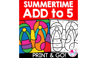 Addition Within 10 Worksheets by Teach Simple