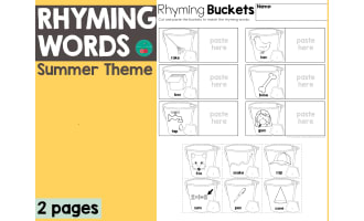 Spring Rhyming Words by Teach Simple