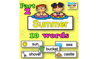 Summer: Vocabulary (word-wall) Part 1 by Teach Simple