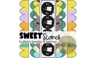 Pop-Its Bulletin Board Borders and Banner by Teach Simple