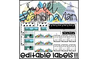 Sweet Scandinavian Modern Editable Banners by Teach Simple