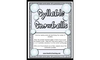 Word Baskets Syllables Activity by Teach Simple