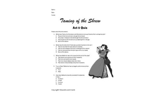 Taming of the Shrew Act2 Quiz by Teach Simple