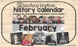Teaching Timelines History Calendar - August by Teach Simple