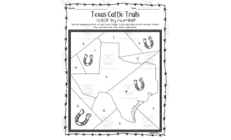 Texas Cattle Trails of the 19th Century Reading Packet by Teach Simple