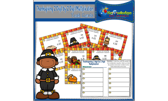 Halloween 2 Digit By 2 Digit Multiplication Task Cards With Response ...