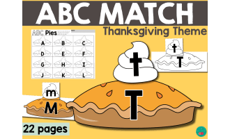 Thanksgiving Alphabet Letters Posters by Teach Simple