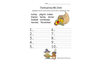 Shapes Alphabetical Order Worksheet by Teach Simple