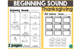Halloween What is My Beginning Sound by Teach Simple
