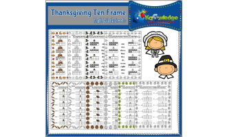 Halloween Ten Frame Math Worksheets - EBOOK by Teach Simple